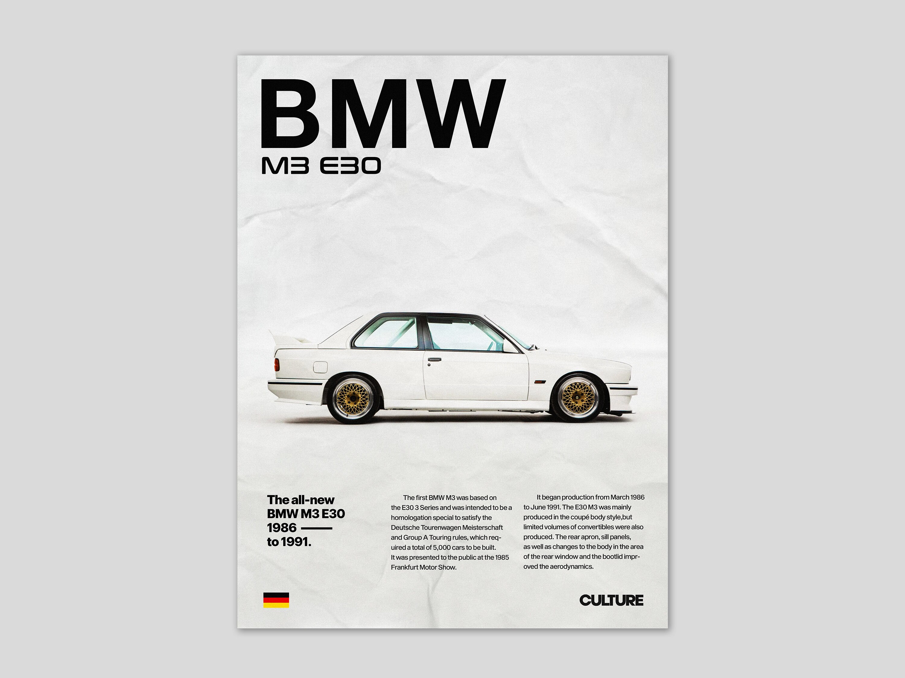BMW M3 E30 Poster.jpg | Inspire Uplift