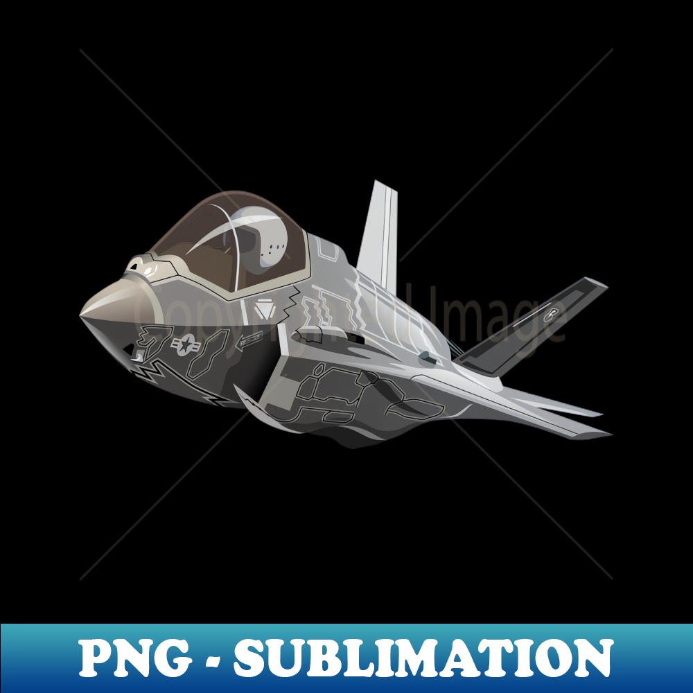 Cartoon Military Stealth Jet Fighter Plane - Trendy Sublimat - Inspire ...