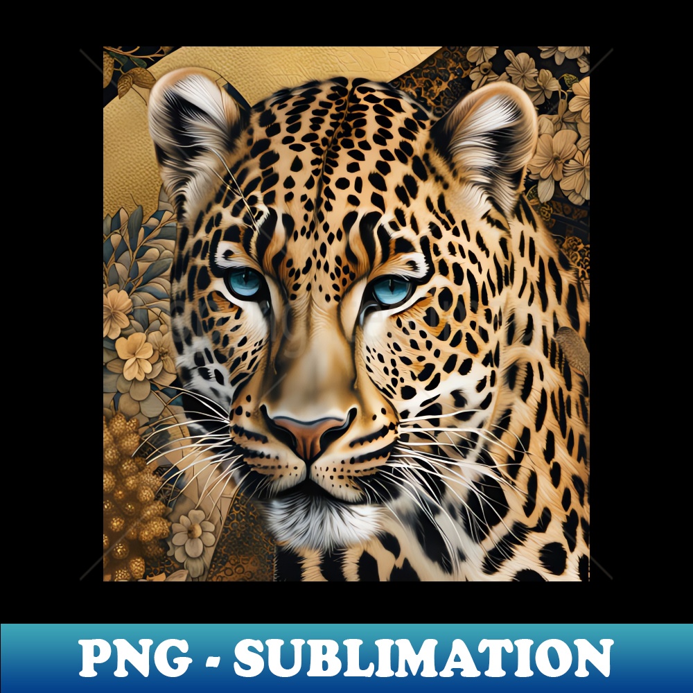 Leopard with Gold Texture Background - Unique Sublimation PN | Inspire ...