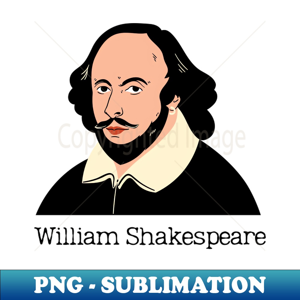 William Shakespeare Portrait Design - PNG Transparent Sublim - Inspire ...