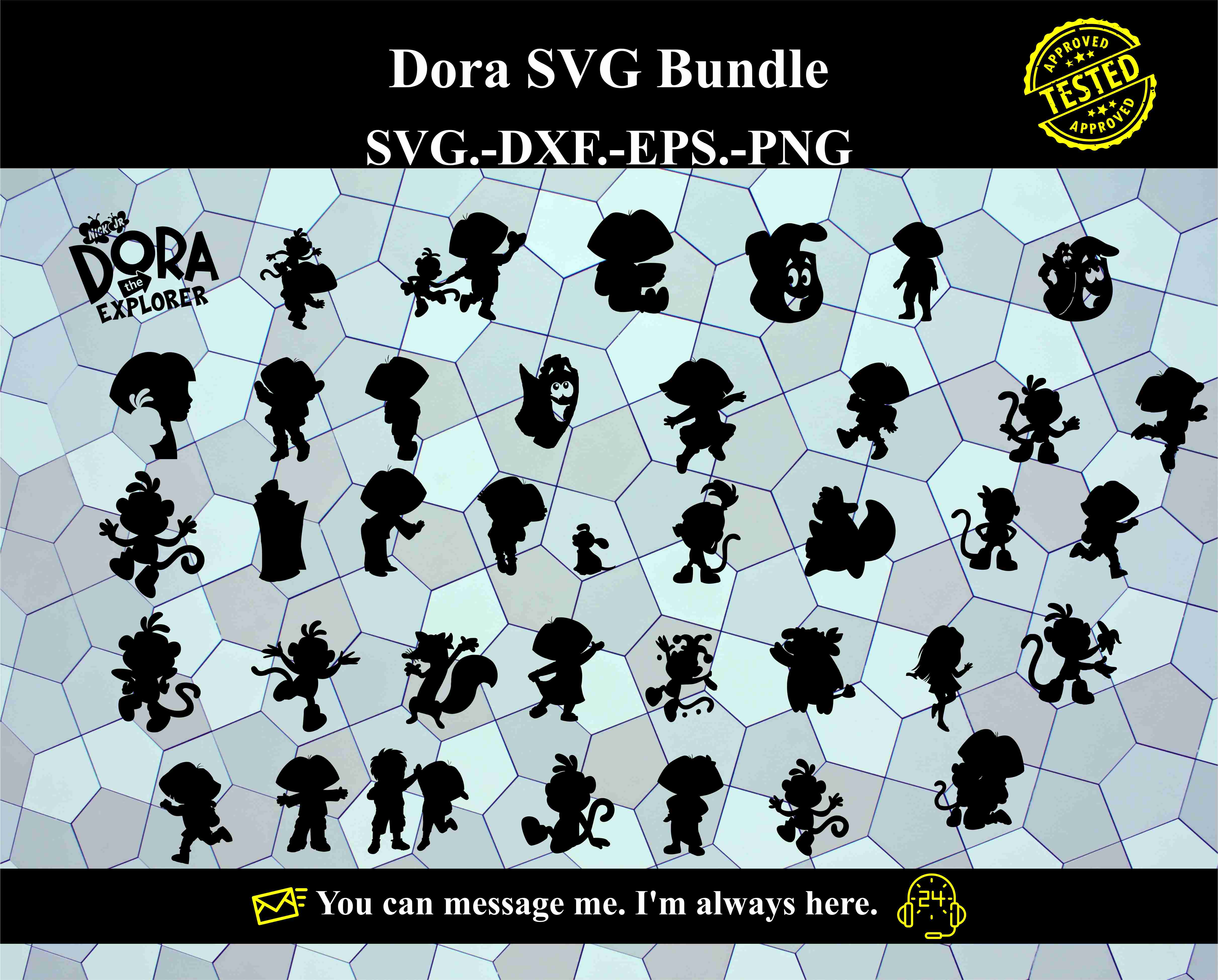 Dora SVG Digital Cut File Digital product - instant download | Inspire ...