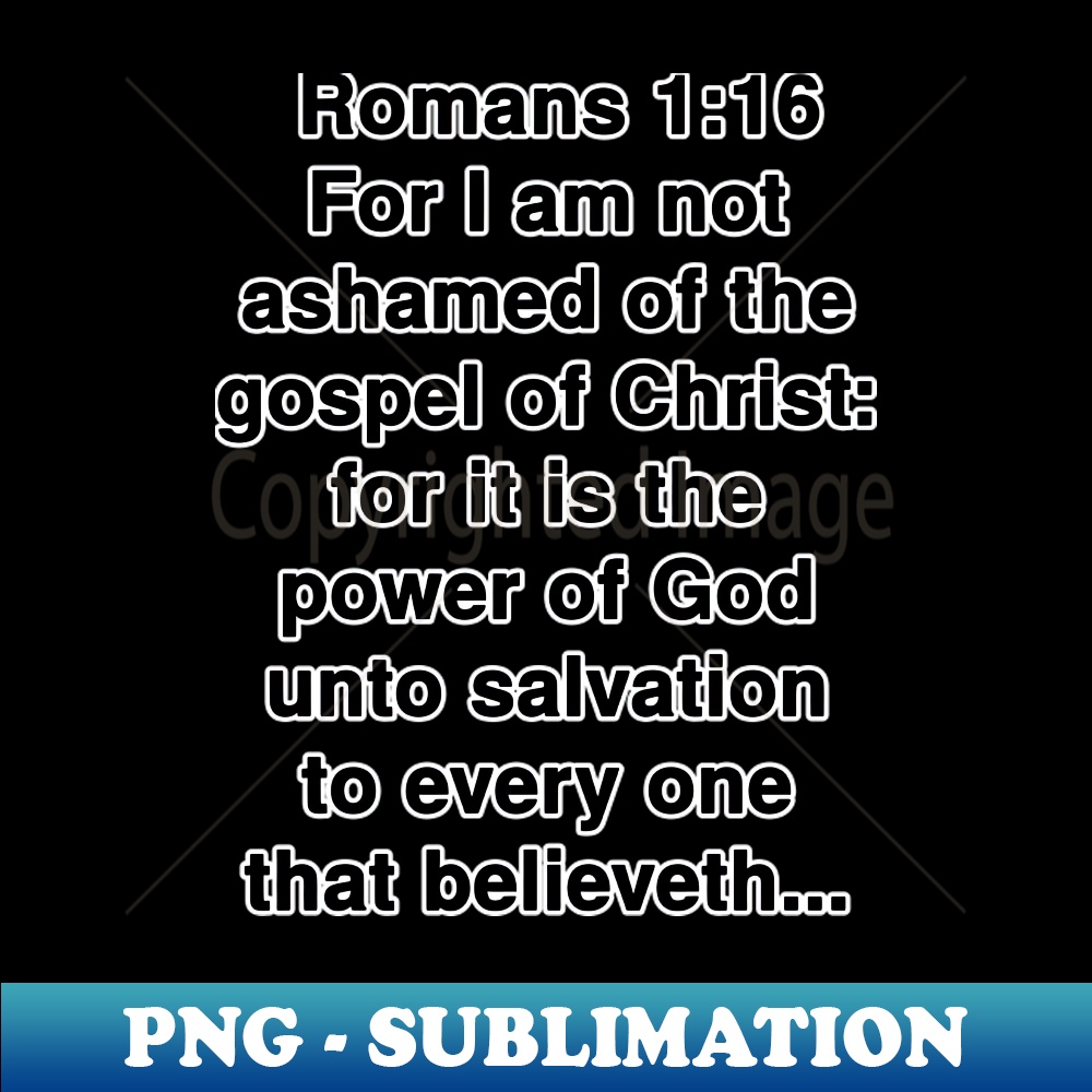 Romans 116 King James Version KJV Bible Verse Typography - | Inspire Uplift