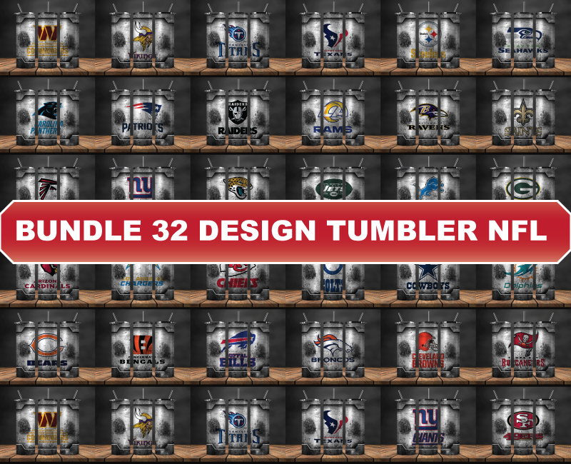 Bundle NFL Logo Tumbler Wrap, NFL Logo,Nfl Logo Team,Nfl Png | Inspire ...