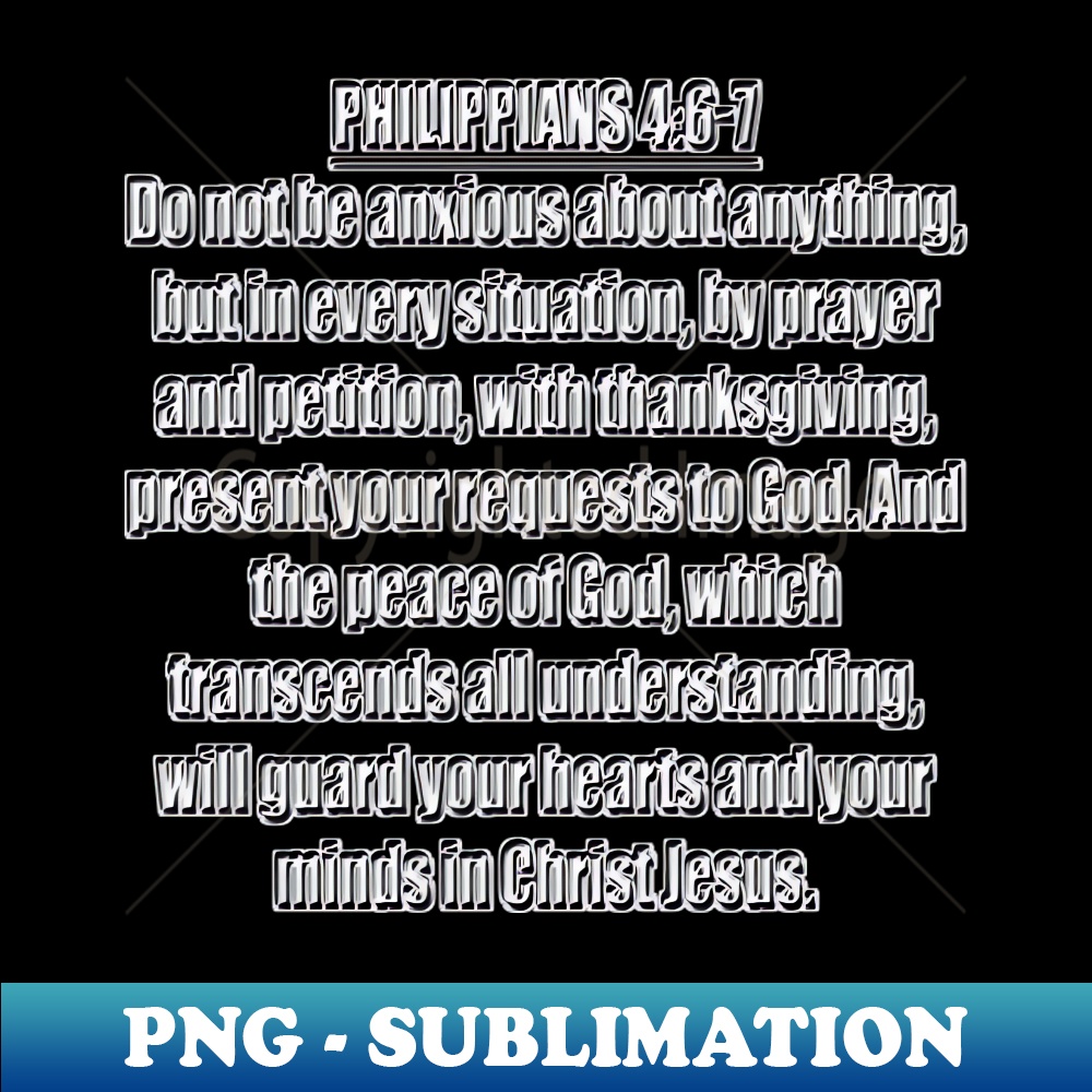 Philippians 46-7 New International Version Bible Verse Typog | Inspire ...