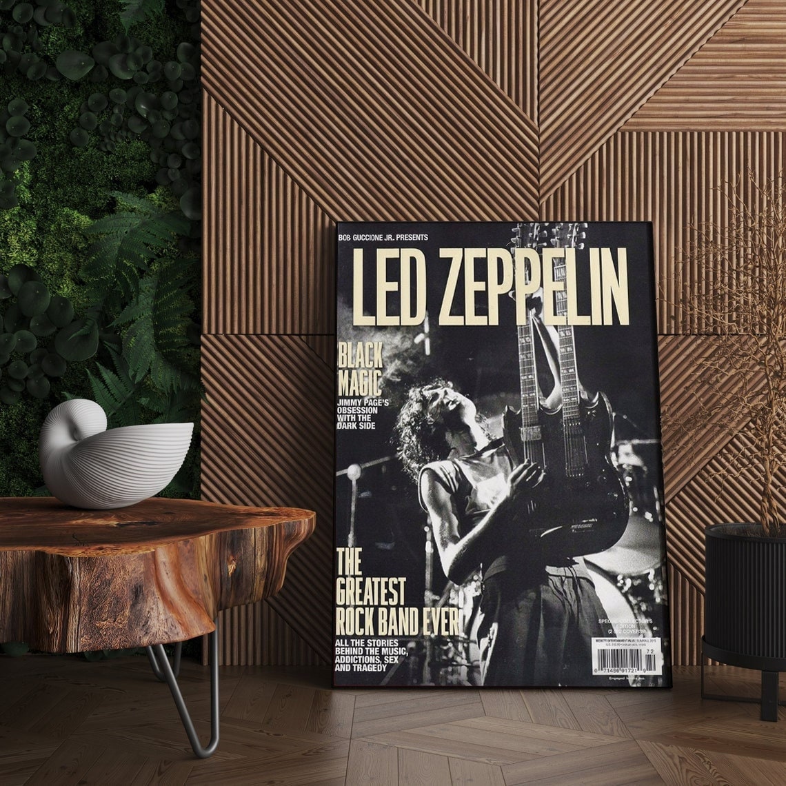 Led Zeppelin Poster, Retro Musical Wall Art, Led Zeppelin Bl | Inspire ...