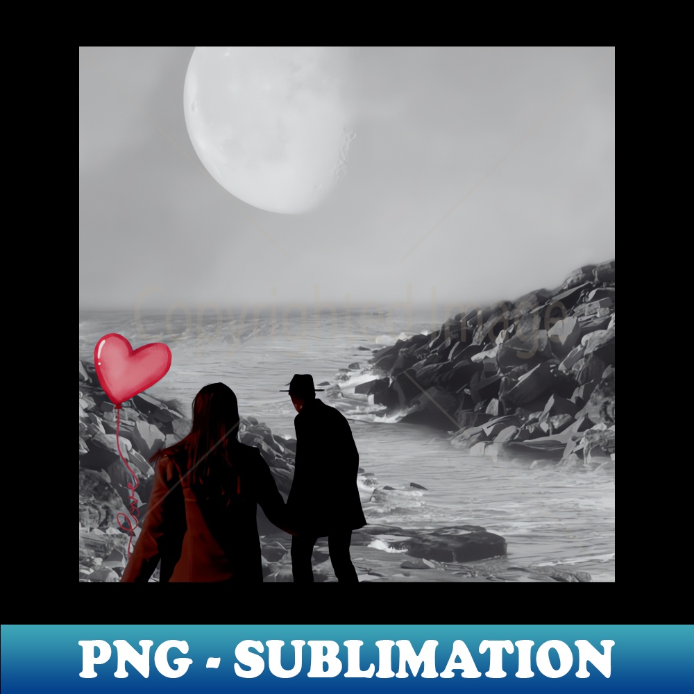 Valentine Wall Art - Dangerous date on the shore - Unique Va | Inspire ...