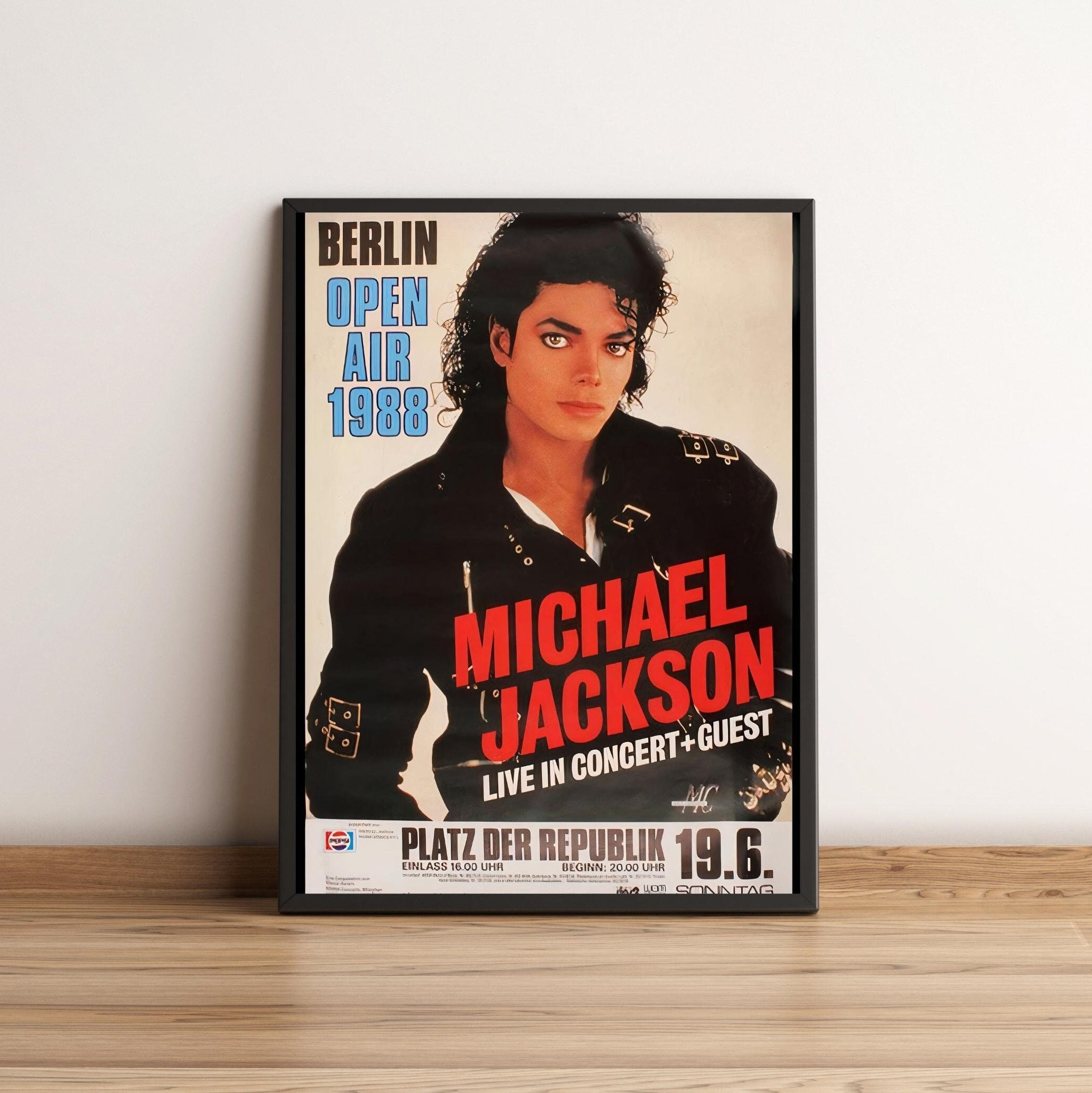 Michael Jackson Poster, Michael Jackson Tour Poster, Retro V | Inspire ...