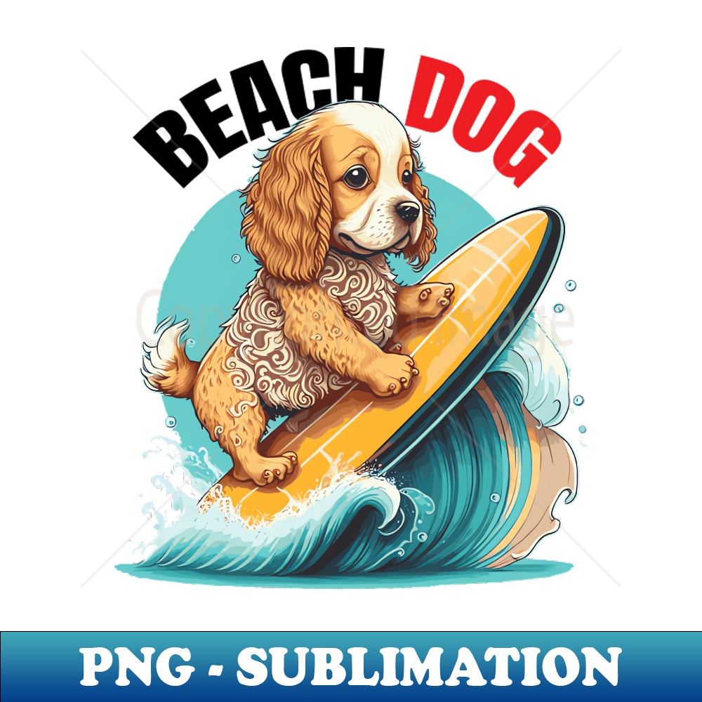 Beach Dog - Premium Sublimation Digital Download - Create wi - Inspire ...