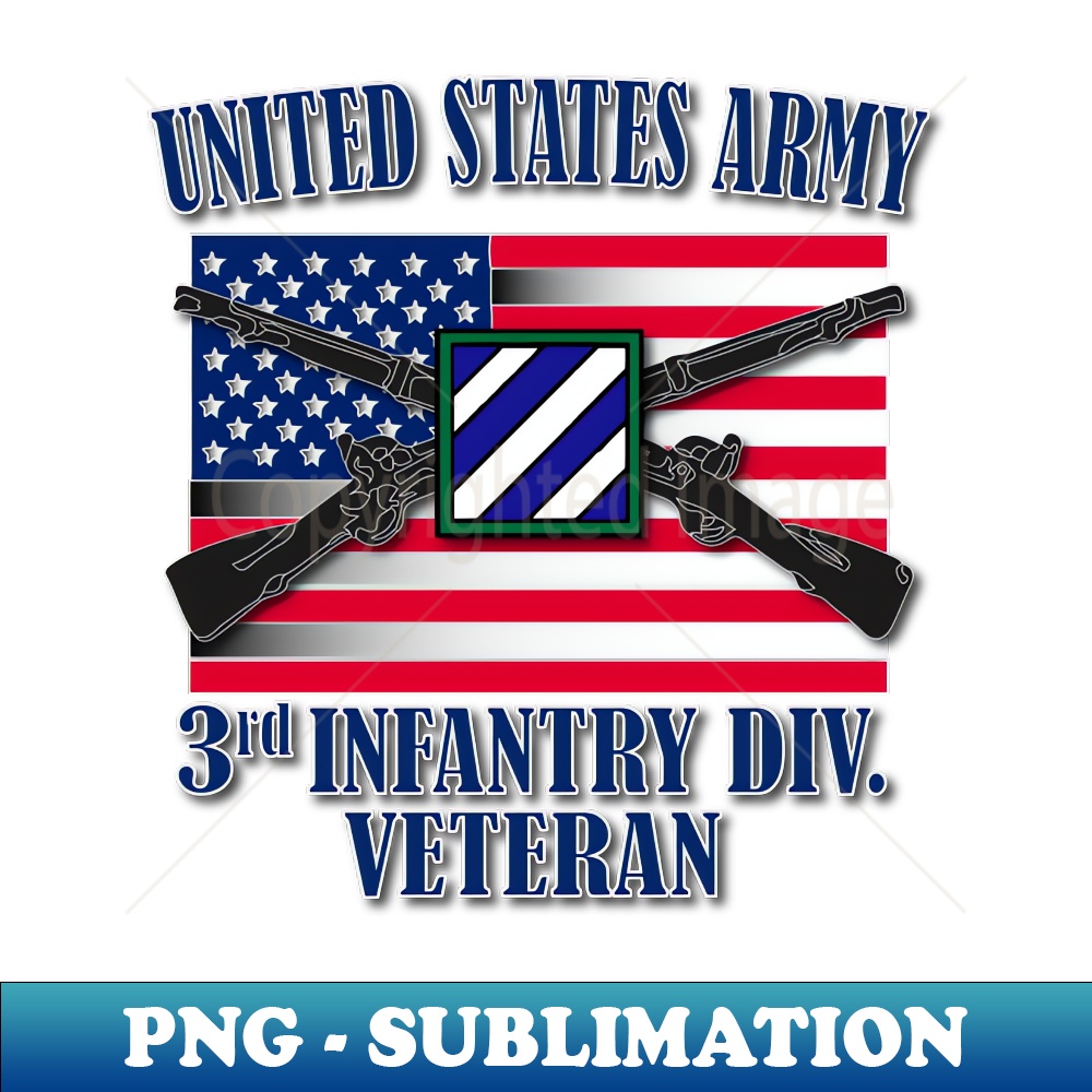 3rd Infantry Division- Veteran - PNG Transparent Sublimation - Inspire ...
