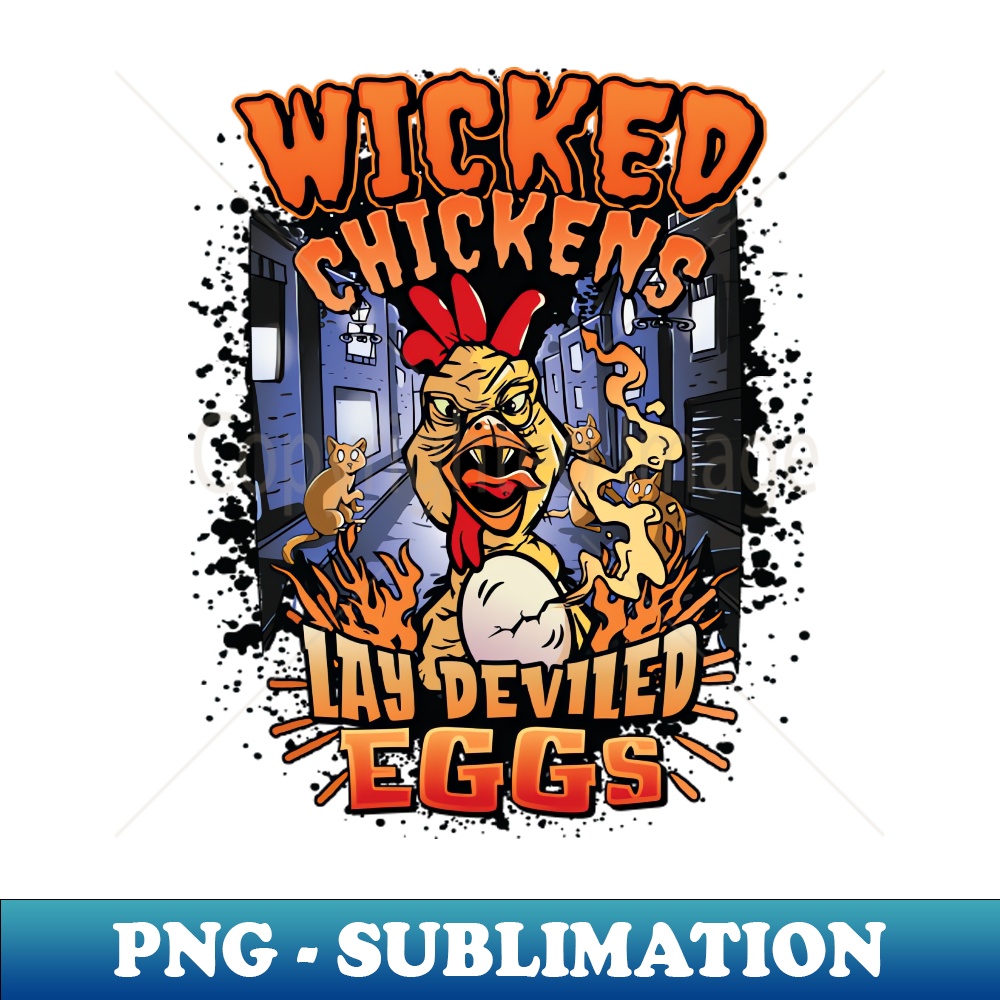 Wicked Chickens Lay Deviled Eggs Funny Chicken Lovers - Prem | Inspire ...