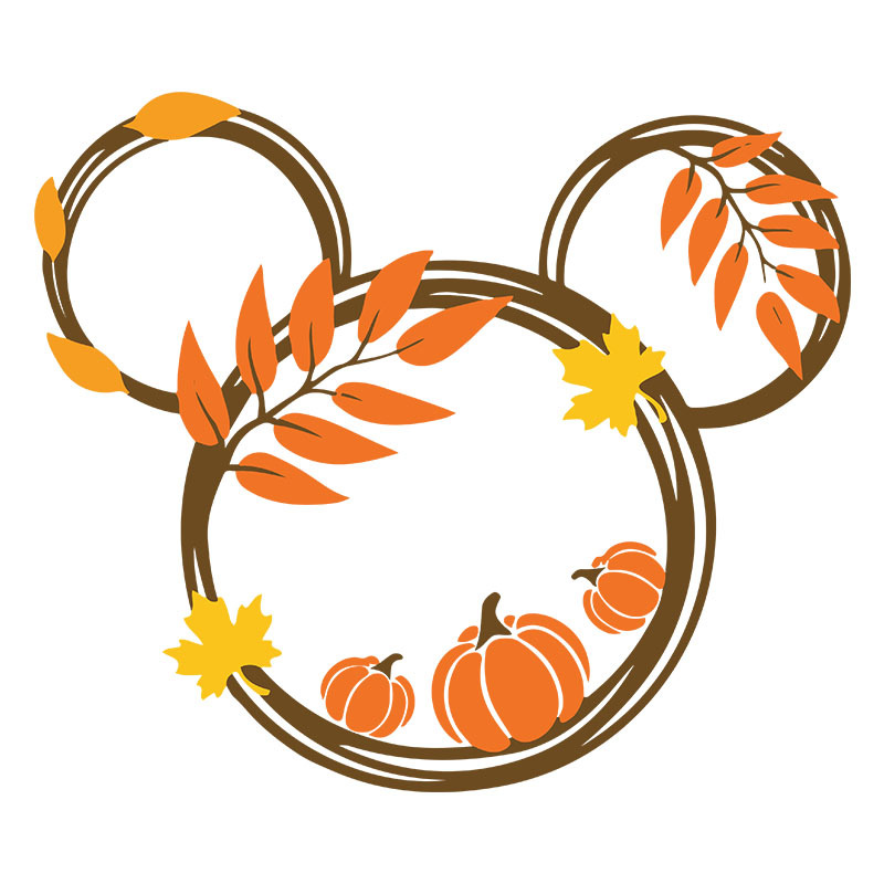 Mickey Head Pumpkin Fall SVG, Disney Mickey Autumn SVG, Autu | Inspire ...
