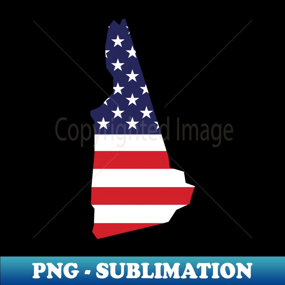 New Hampshire State Shape Flag Background - PNG Transparent - Inspire ...