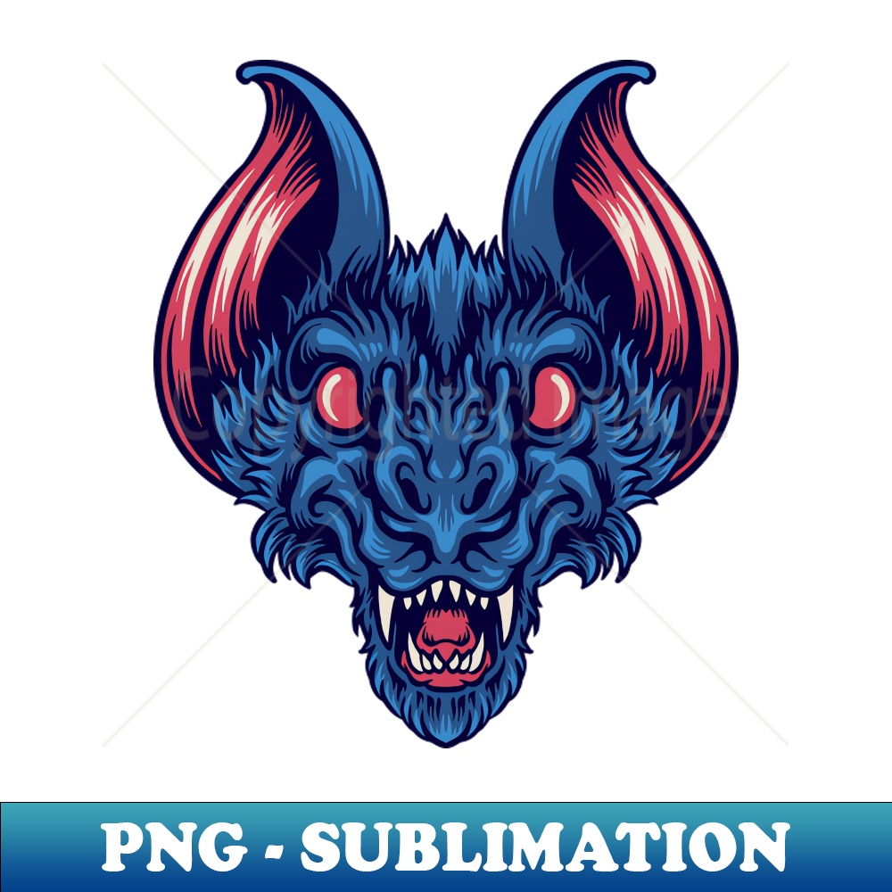 halloween character bad bat head - Retro PNG Sublimation Dig | Inspire ...