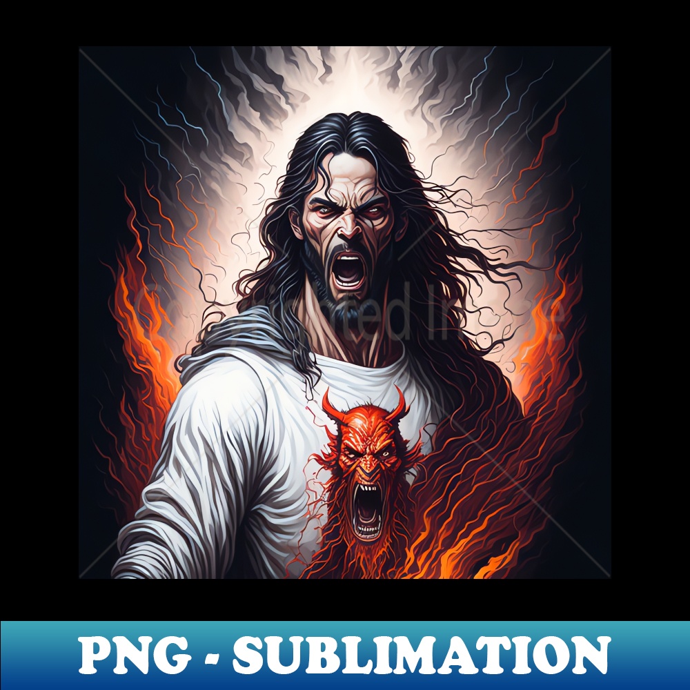Jesus Christ and the Angry Devil in an iconic infernal momen - Inspire ...