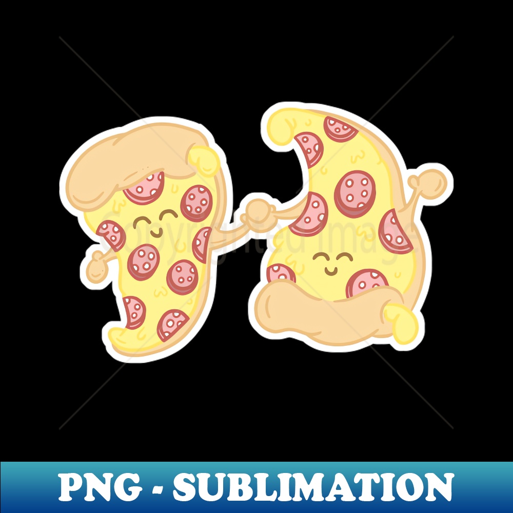 Cute Cartoon Pizza Slice Kawaii Characters Pepperoni - Exclu - Inspire ...