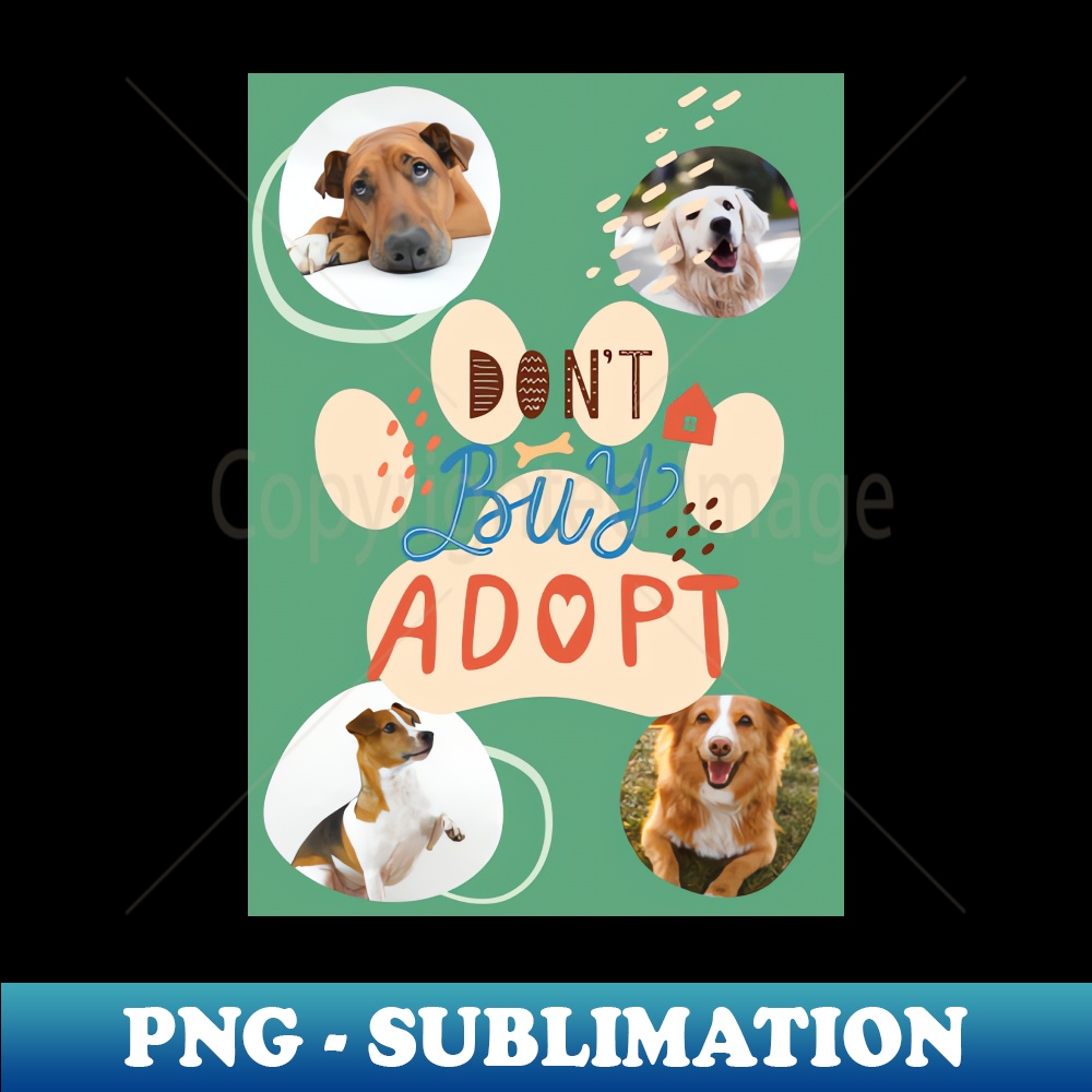 Adopt dont shop - Instant Sublimation Digital Download - Boo | Inspire ...