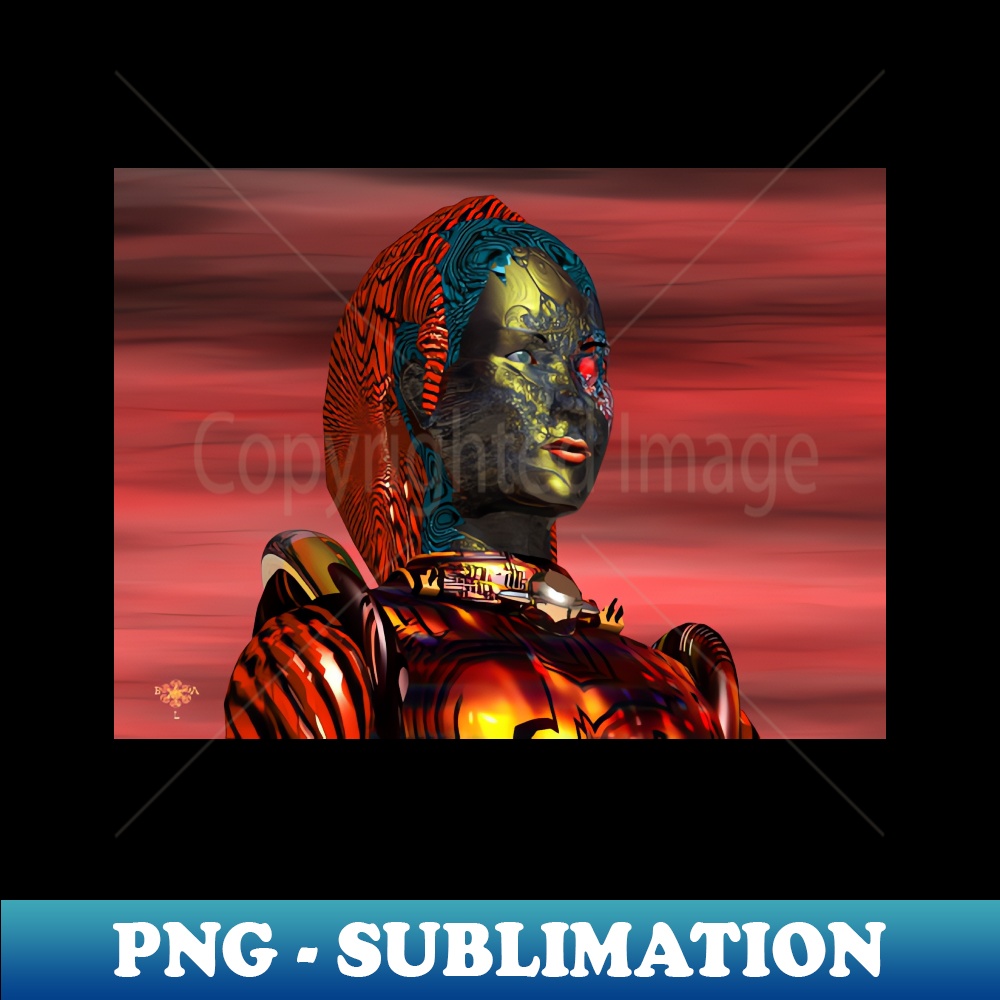 ARES CYBORG PORTRAIT IN SUNSET Science Fiction - Sublimation - Inspire ...