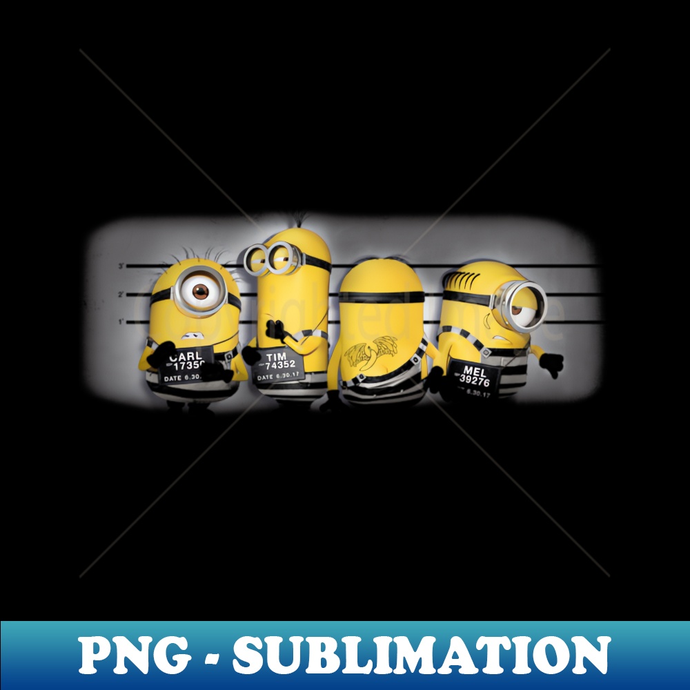 Despicable Me Minions Group Mug Shot - Sublimation-Ready PNG - Inspire ...