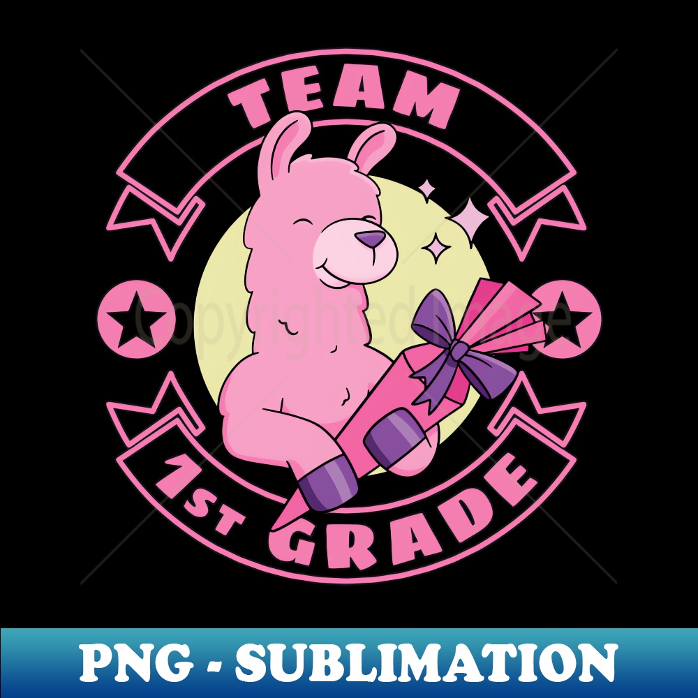 Team 1st Grade Llama - Creative Sublimation PNG Download - R | Inspire ...