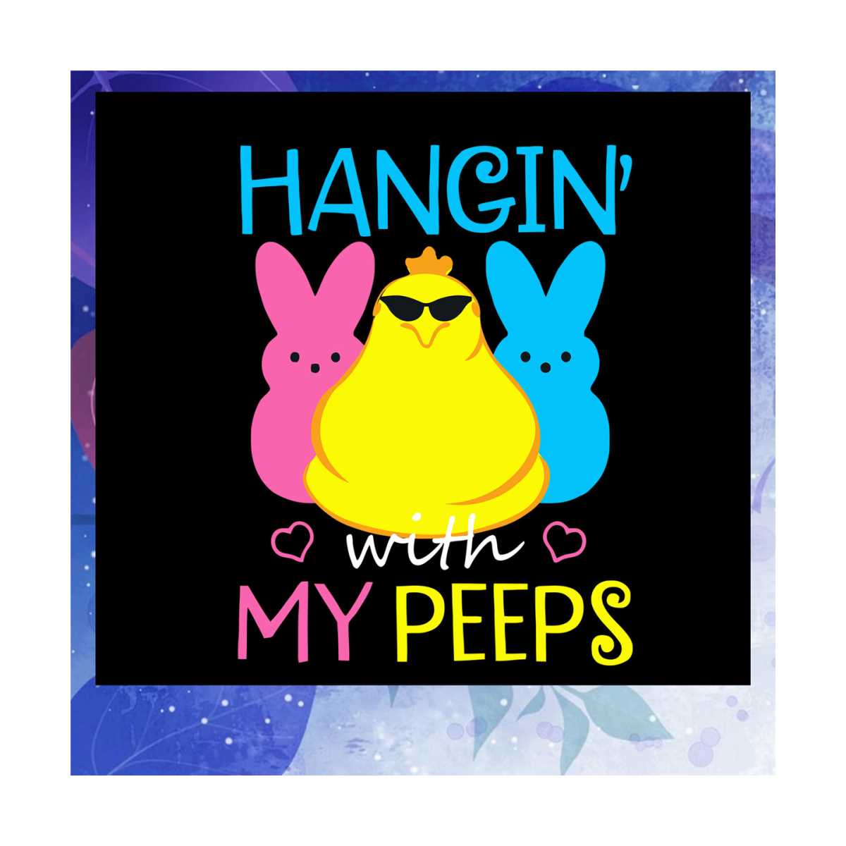 Hangin with my peeps, easter svg, hangin bunny svg, bunny sh - Inspire ...