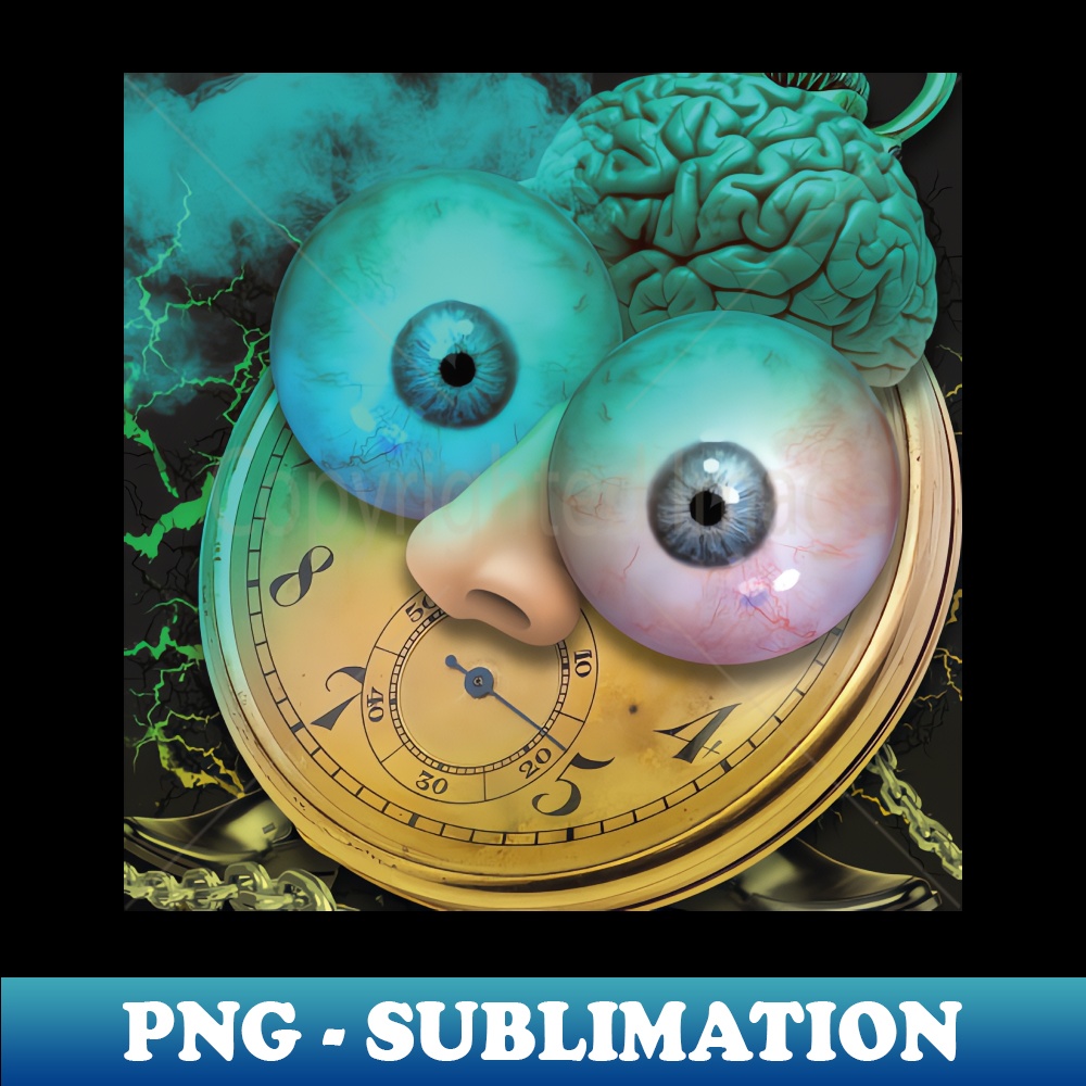 Time Eyes Brain - Creative Sublimation PNG Download - Unlock - Inspire ...