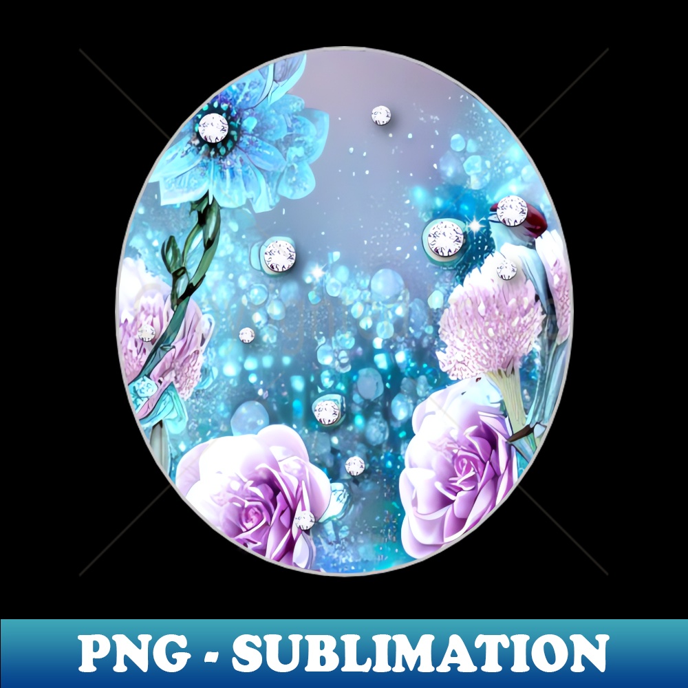 Floral Flowers and Diamonds - Stylish Sublimation Digital Do | Inspire ...