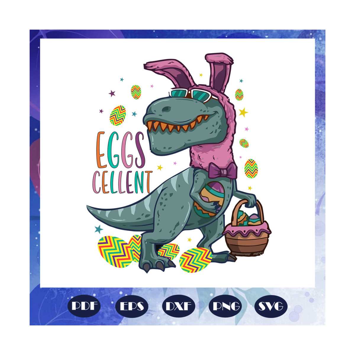 Easter saurus svg, cellent eggs svg, saurus svg, saurus gift | Inspire ...