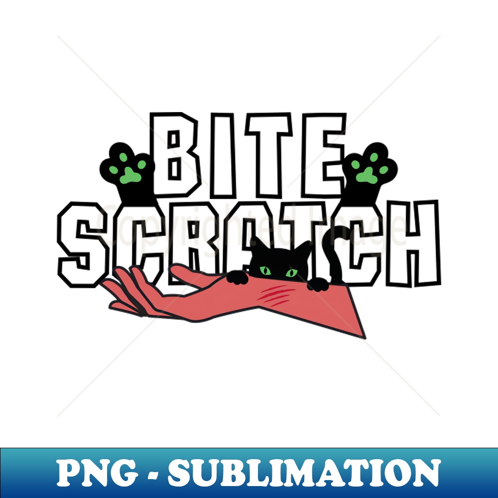 Bite and Scratch Cat - Instant Sublimation Digital Download | Inspire ...