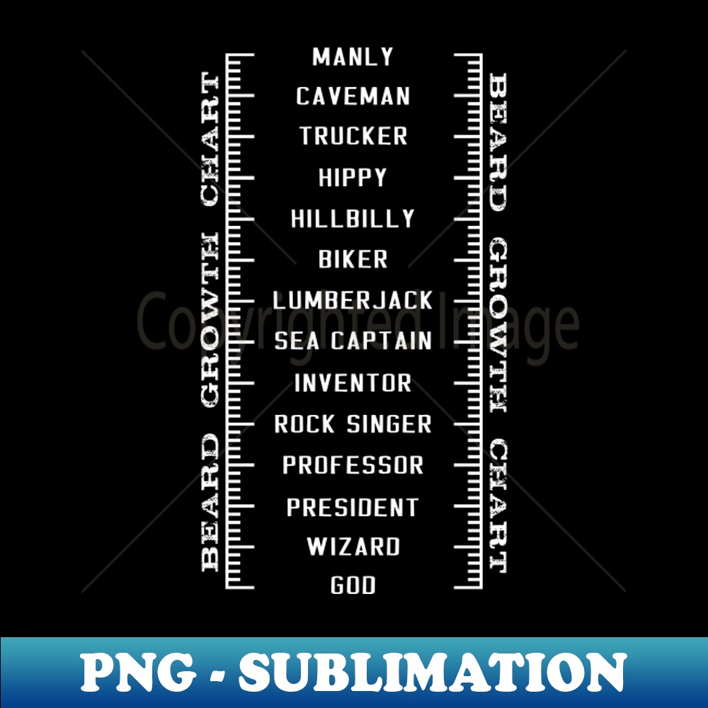 Beard Growth Chart - Exclusive Sublimation Digital File - Pe - Inspire ...