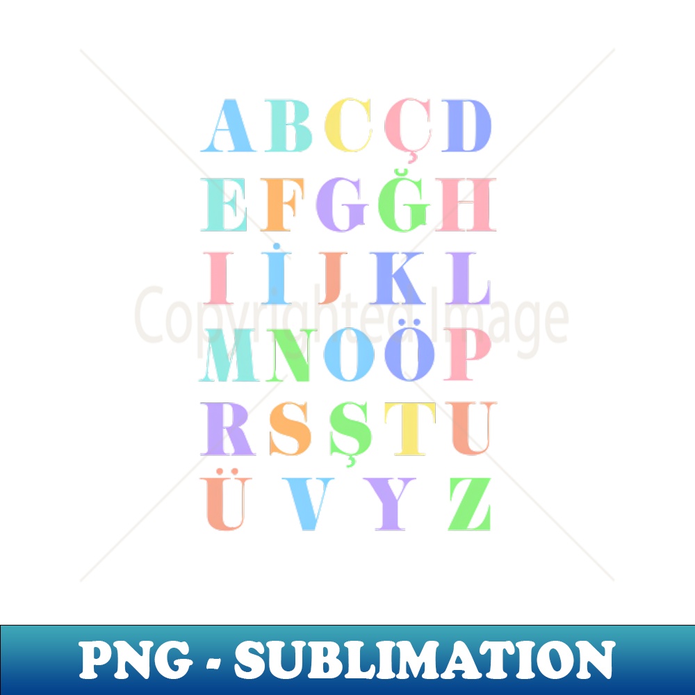 Childrens Turkish Alphabet Chart Turkey Language Chart Paste - Inspire ...