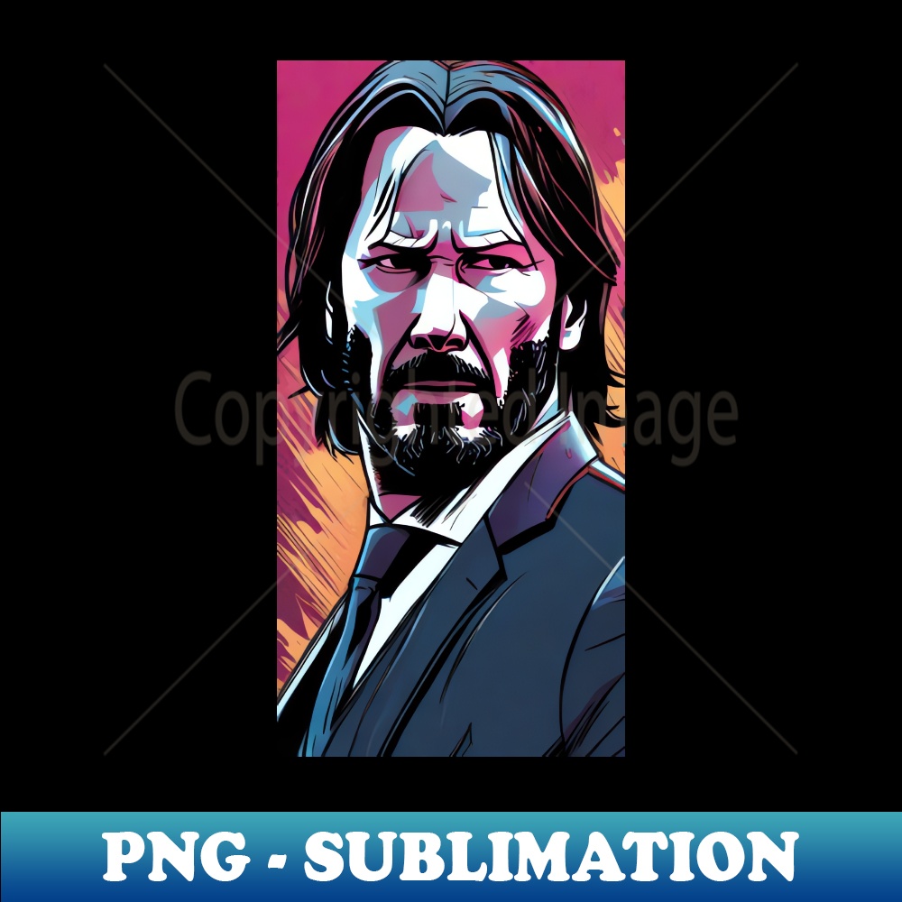 John Wick Comic book style013 - PNG Transparent Digital Down | Inspire ...