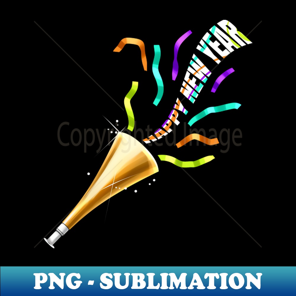 Party Horn Trumpet Flute Happy New Year - Professional Subli | Inspire ...