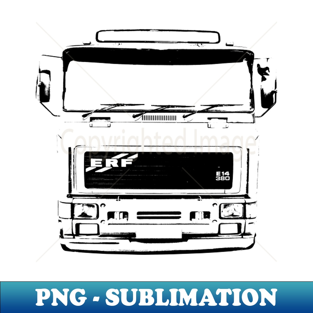 Classic 1990s ERF E Series lorry monoblock black - Aesthetic | Inspire ...