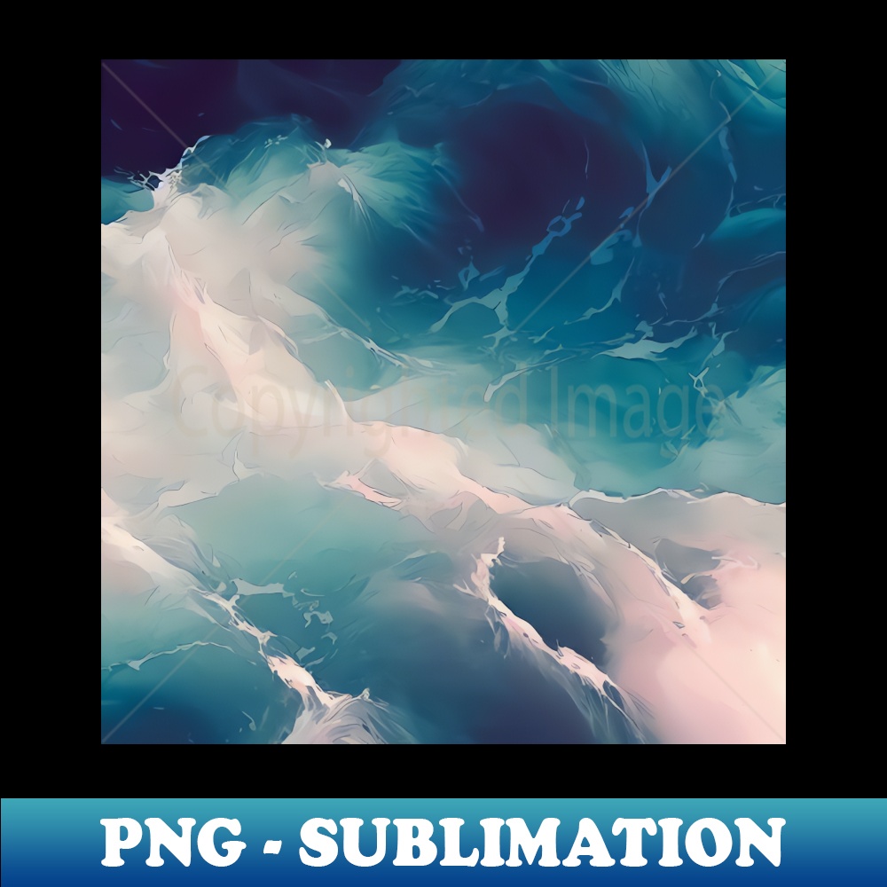 Ocean vibes waves pattern - Trendy Sublimation Digital Downl | Inspire ...