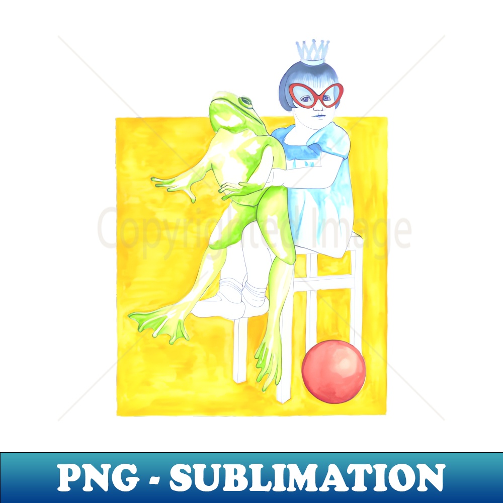 Frog King - PNG Sublimation Digital Download - Perfect for S - Inspire Uplift