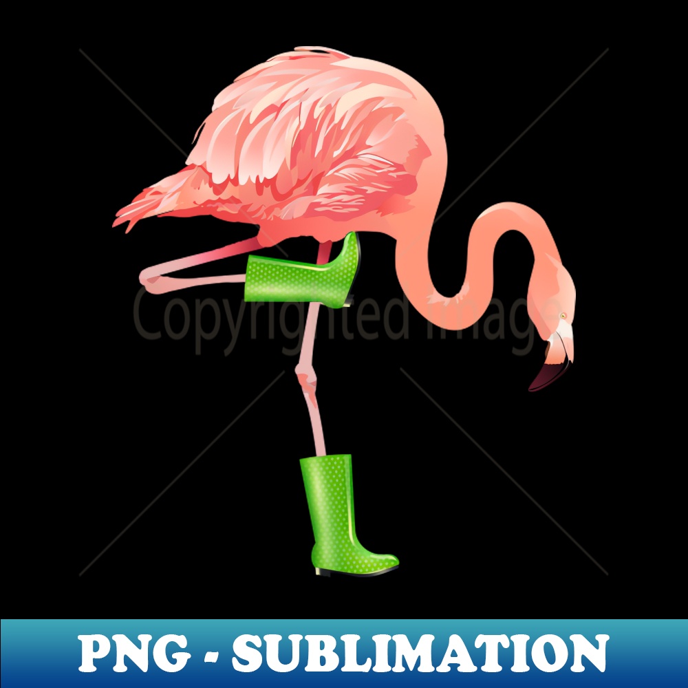 Pink flamingo wearing boots - Professional Sublimation Digit - Inspire ...