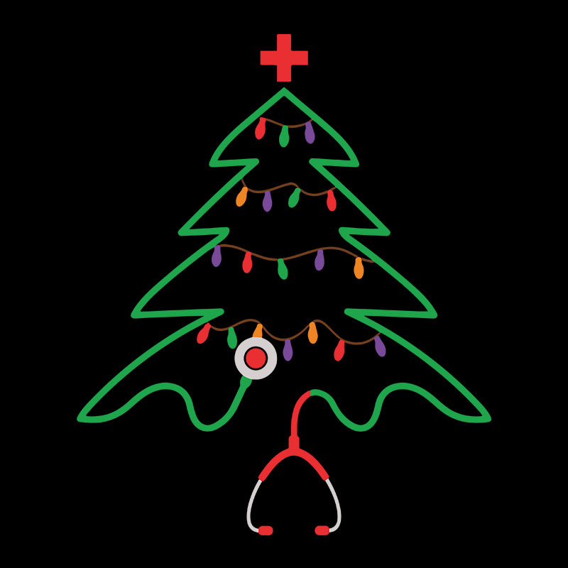Medical Christmas Tree Svg, Stethoscope Christmas Tree Svg,N | Inspire ...