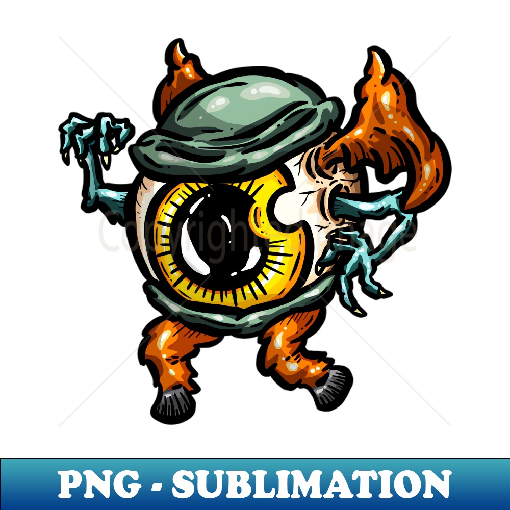 Eyeball Devil Flying Rockabilly Tattoo Cartoon Style Eye - S | Inspire ...