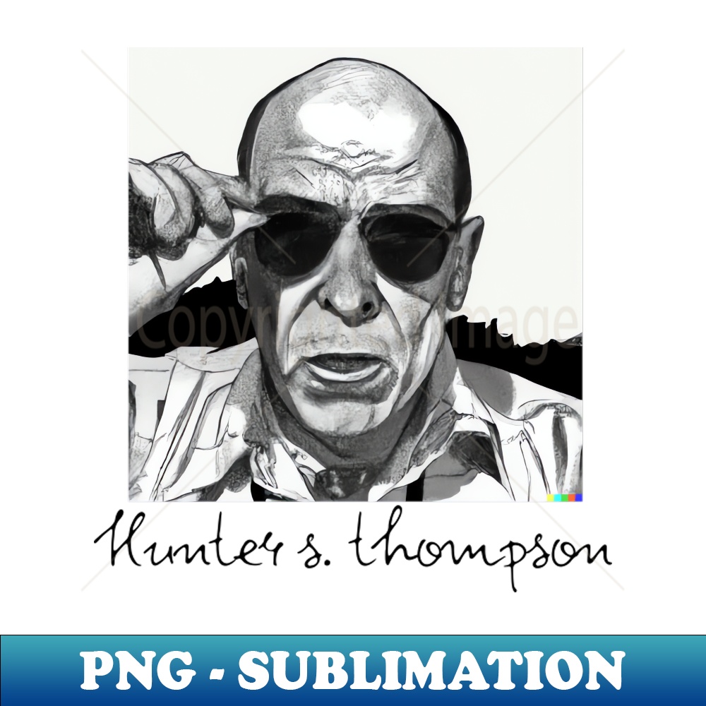 Hunter S Thompson Portrait T Shirt - PNG Transparent Sublima | Inspire ...