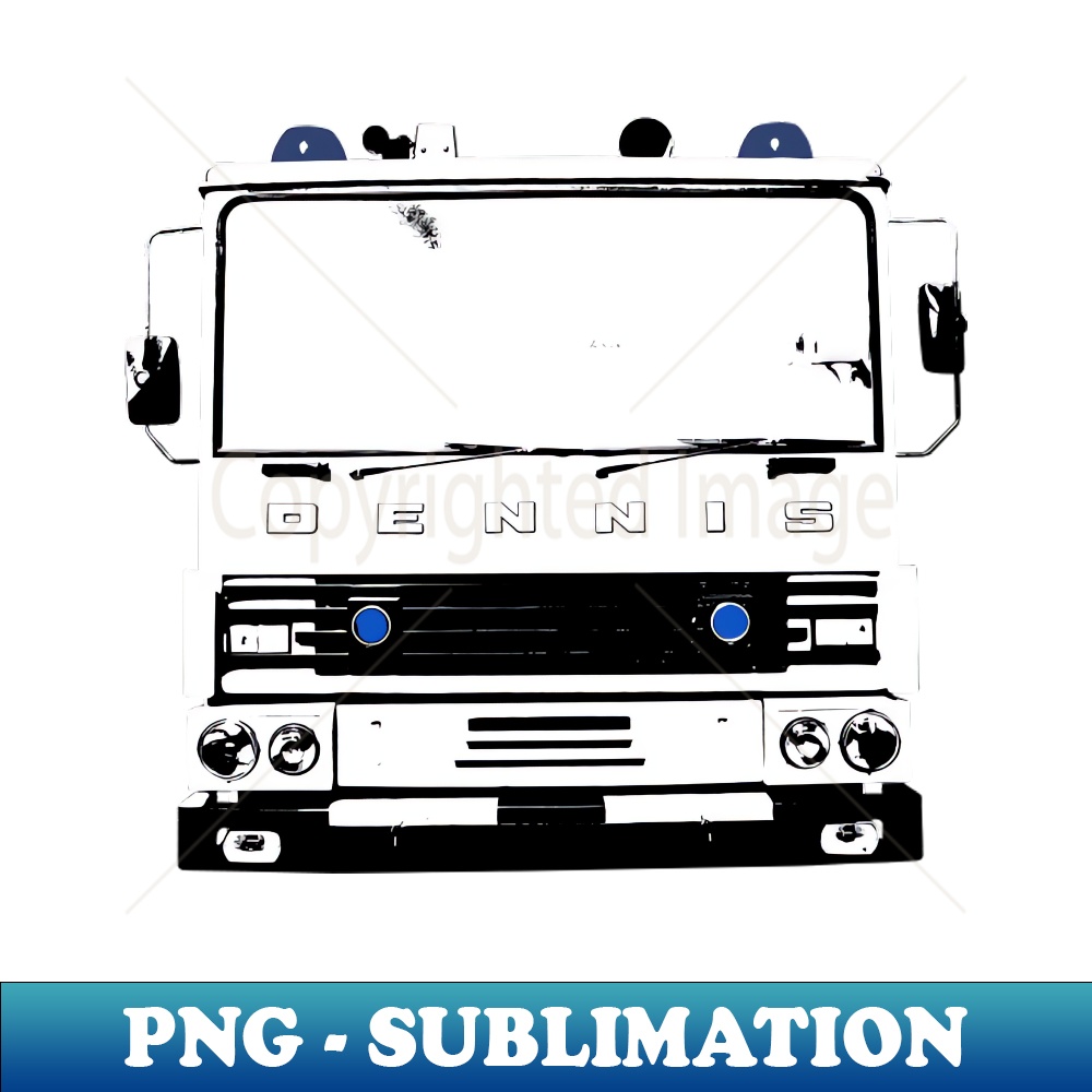 Dennis 1980s British classic fire engine monoblock blackwhit - Inspire ...