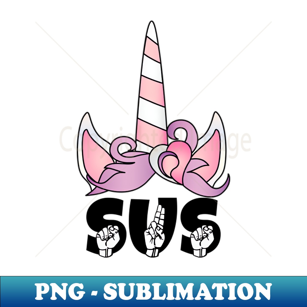 SUS plus pink unicorn ASL Sign Language Design - Decorative | Inspire ...