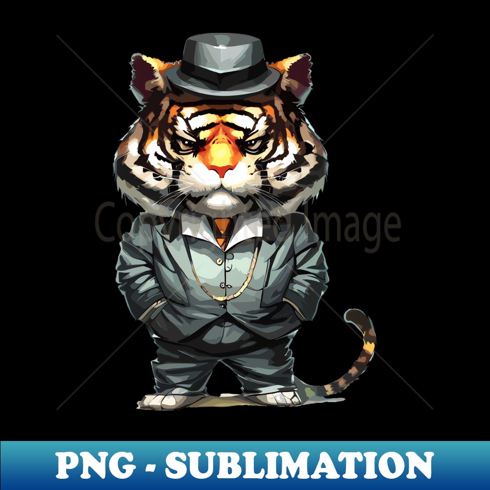 Cute Kawaii gangster Tiger - Elegant Sublimation PNG Downlo | Inspire ...