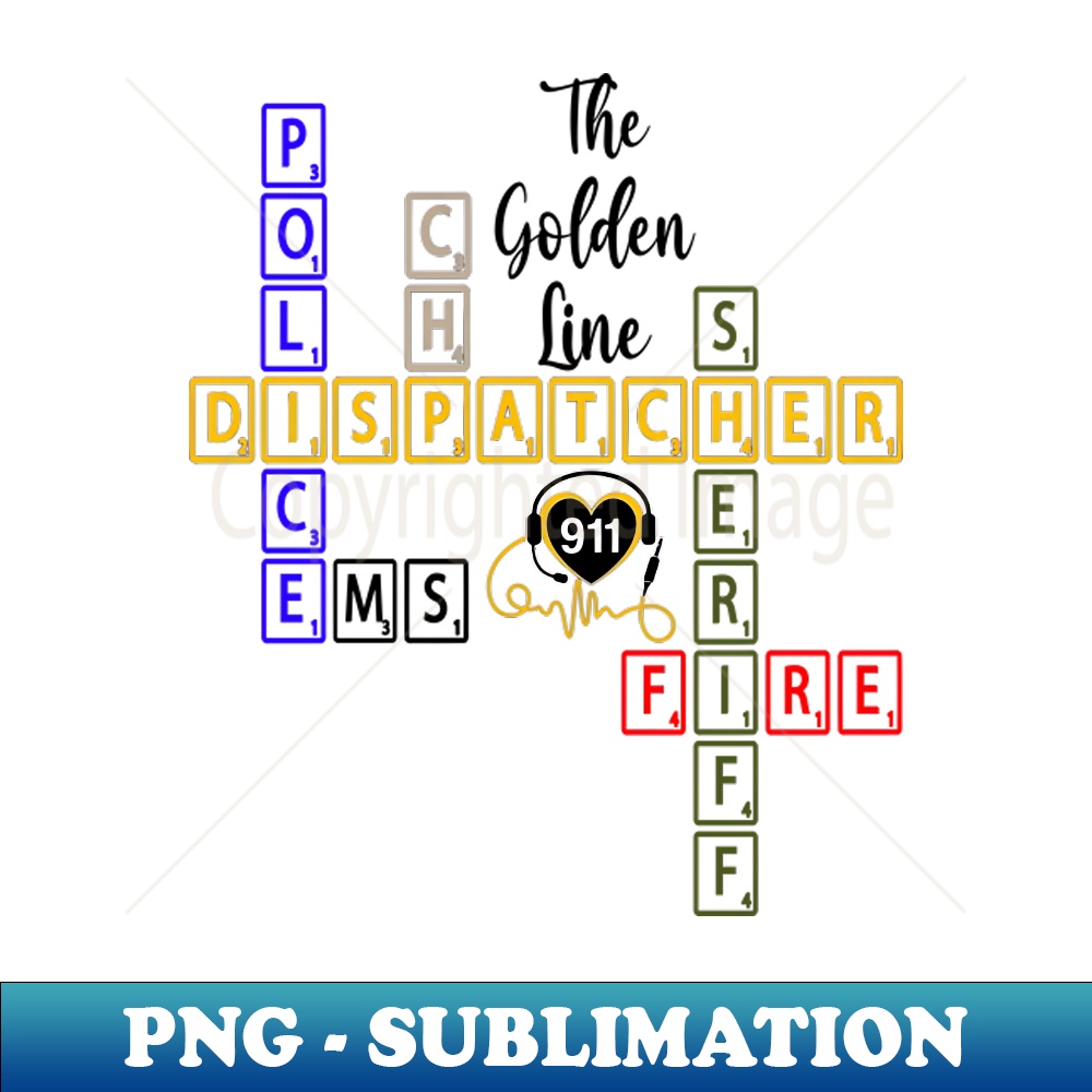 911 Dispatcher Shirt Thin Gold Line Police Dispatch Gifts fo | Inspire ...