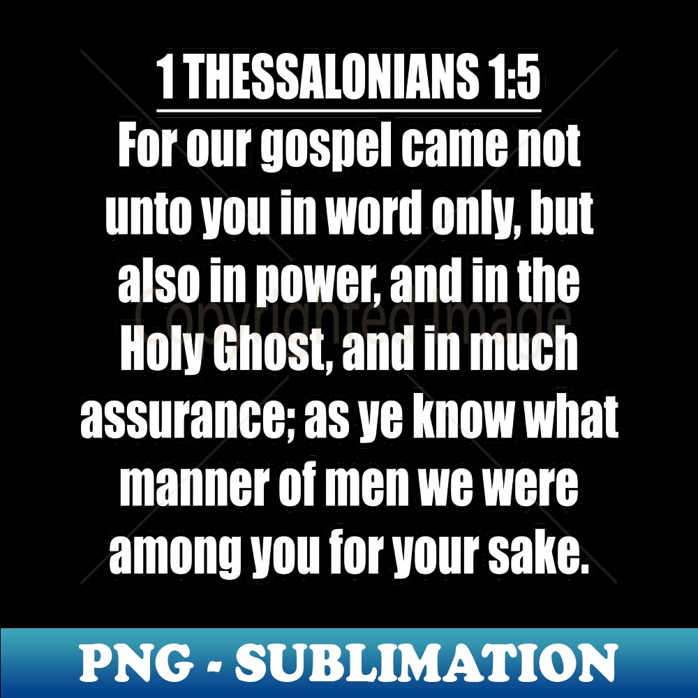 Bible Verse 1 Thessalonians 15 - Decorative Sublimation PNG | Inspire ...