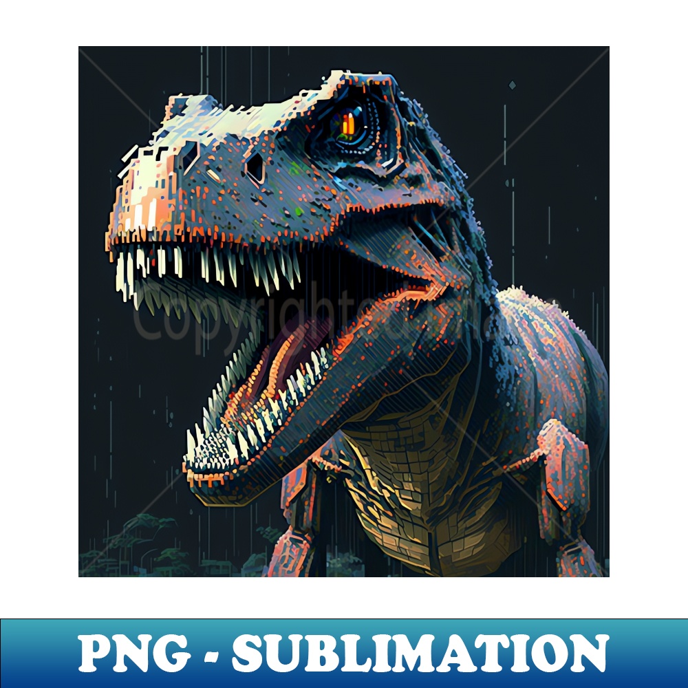 Tyrannosaurus rex pixelated - Aesthetic Sublimation Digital - Inspire ...