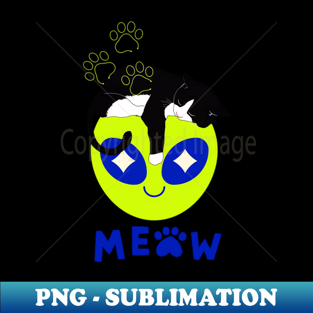Alien Cat - PNG Sublimation Digital Download - Spice Up Your | Inspire ...