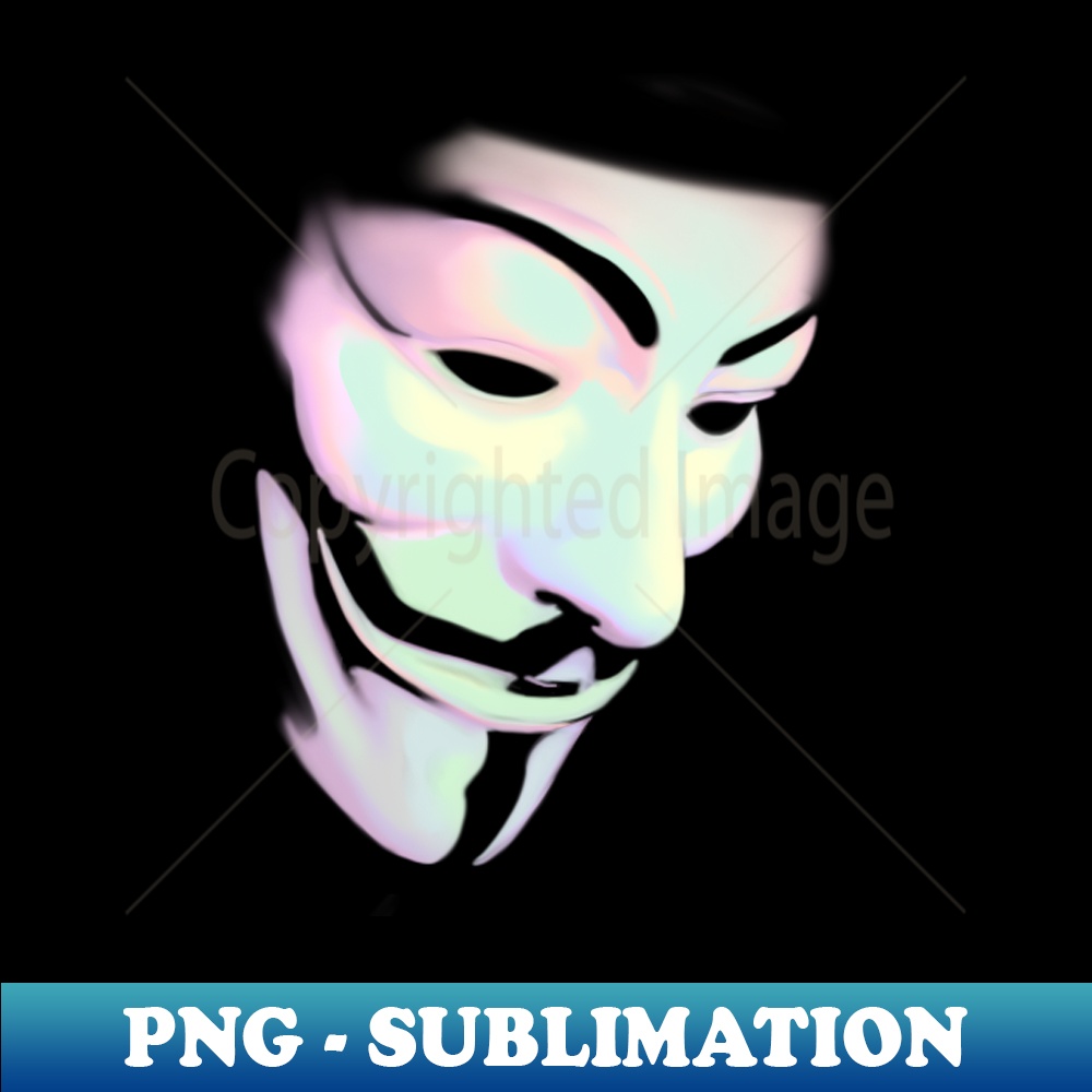 V for Vendetta Guy Fawkes Mask - High-Resolution PNG Sublima | Inspire ...