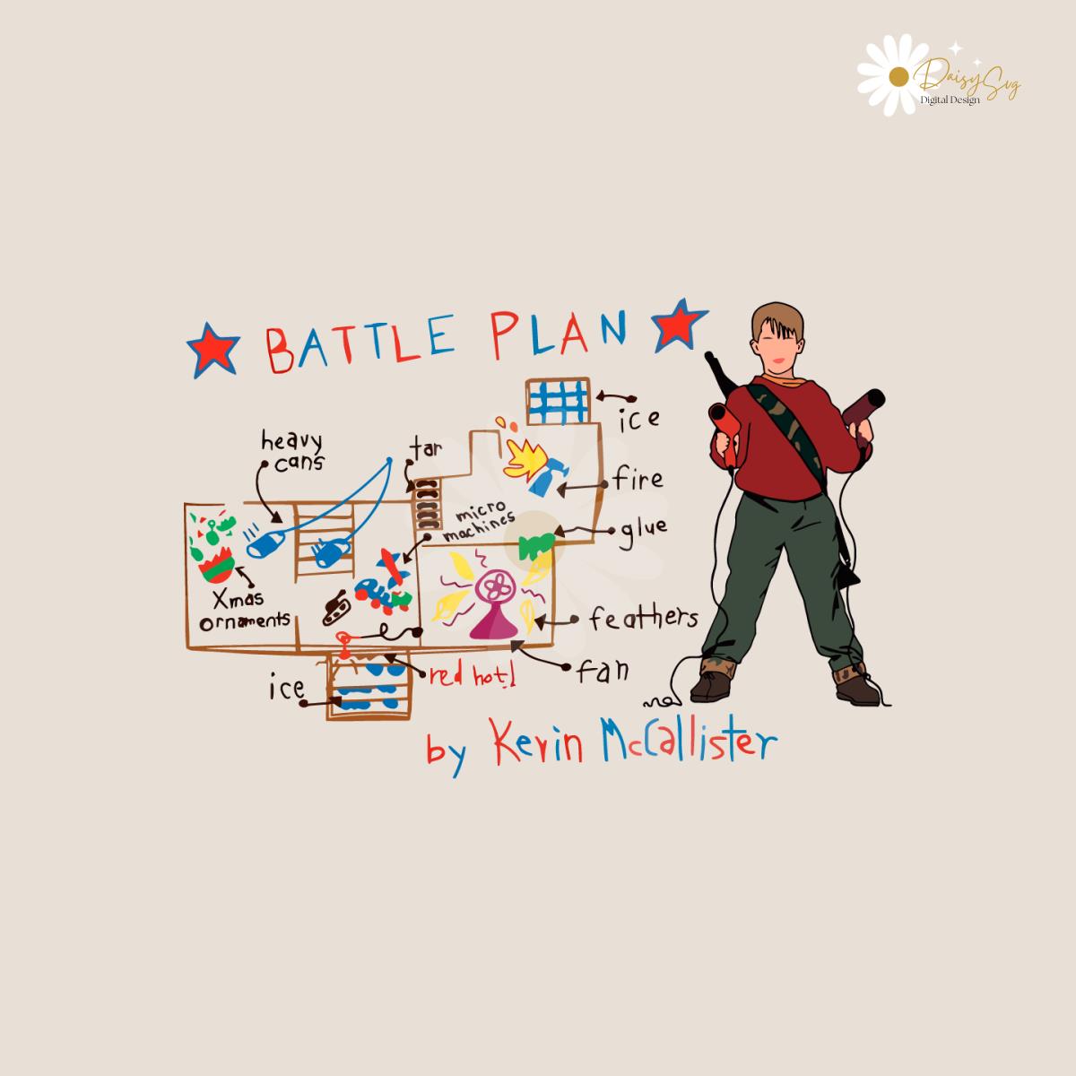 Battle Plan By Kevin McCallister Home Alone SVG Cricut Files | Inspire ...