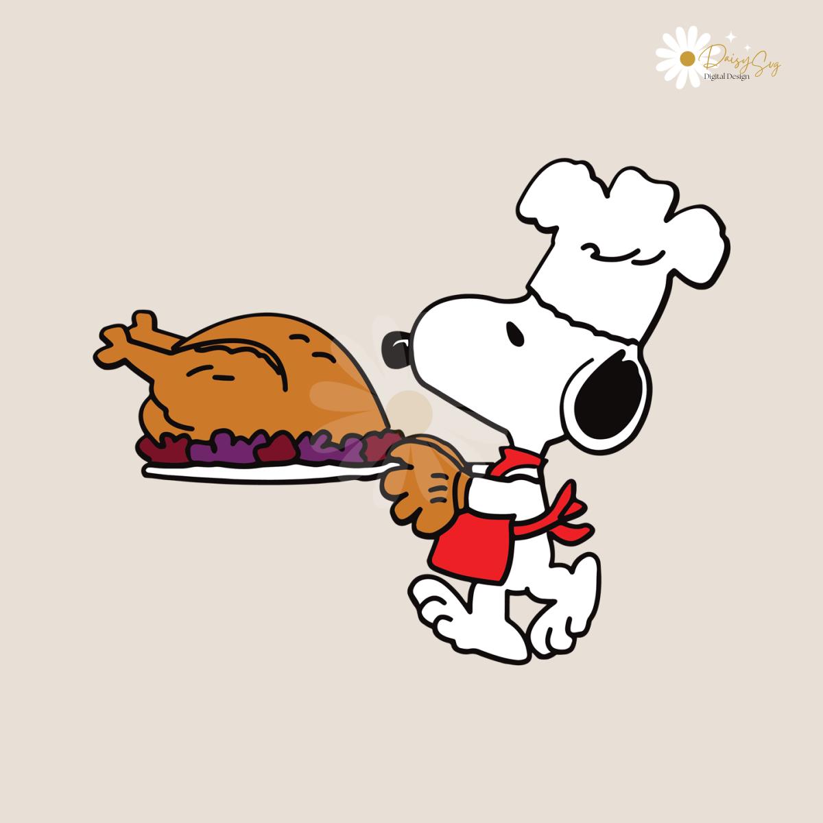 Funny Thanksgiving Peanuts Turkey SVG For Cricut Files - Inspire Uplift