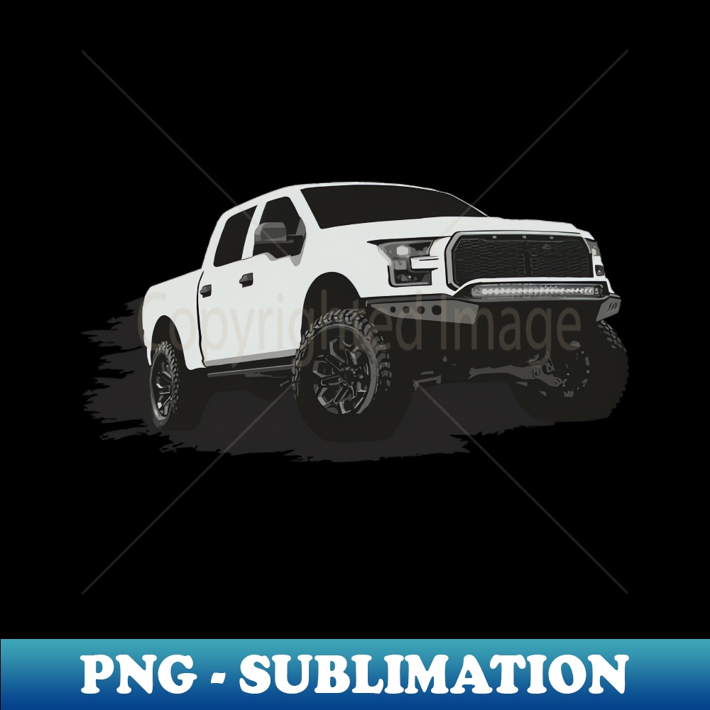 White Raptor pickup - PNG Transparent Digital Download File - Inspire ...